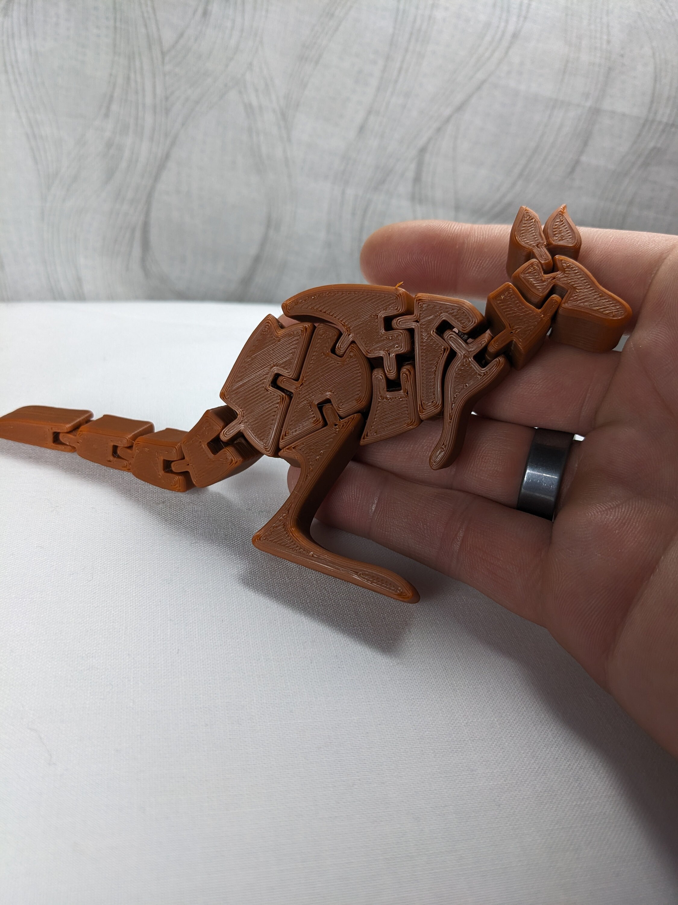 3D Printed Articulating Flexi Fidget Kangaroo - Etsy