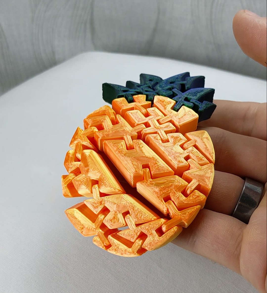 3D Printed Articulating Flexi Fidget Pineapple - Etsy