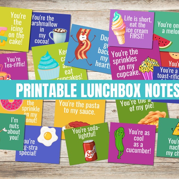 Lunch Box Cards - Etsy