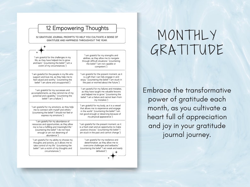 Gratitude Journal Printable Gratitude Journal Daily Gratitude Journal ...