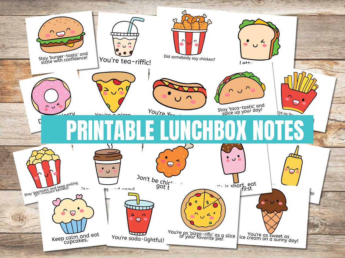 Lunch Notes, Lunch Box Cards, Lunch Box Notes, Jokecards, Back to ...
