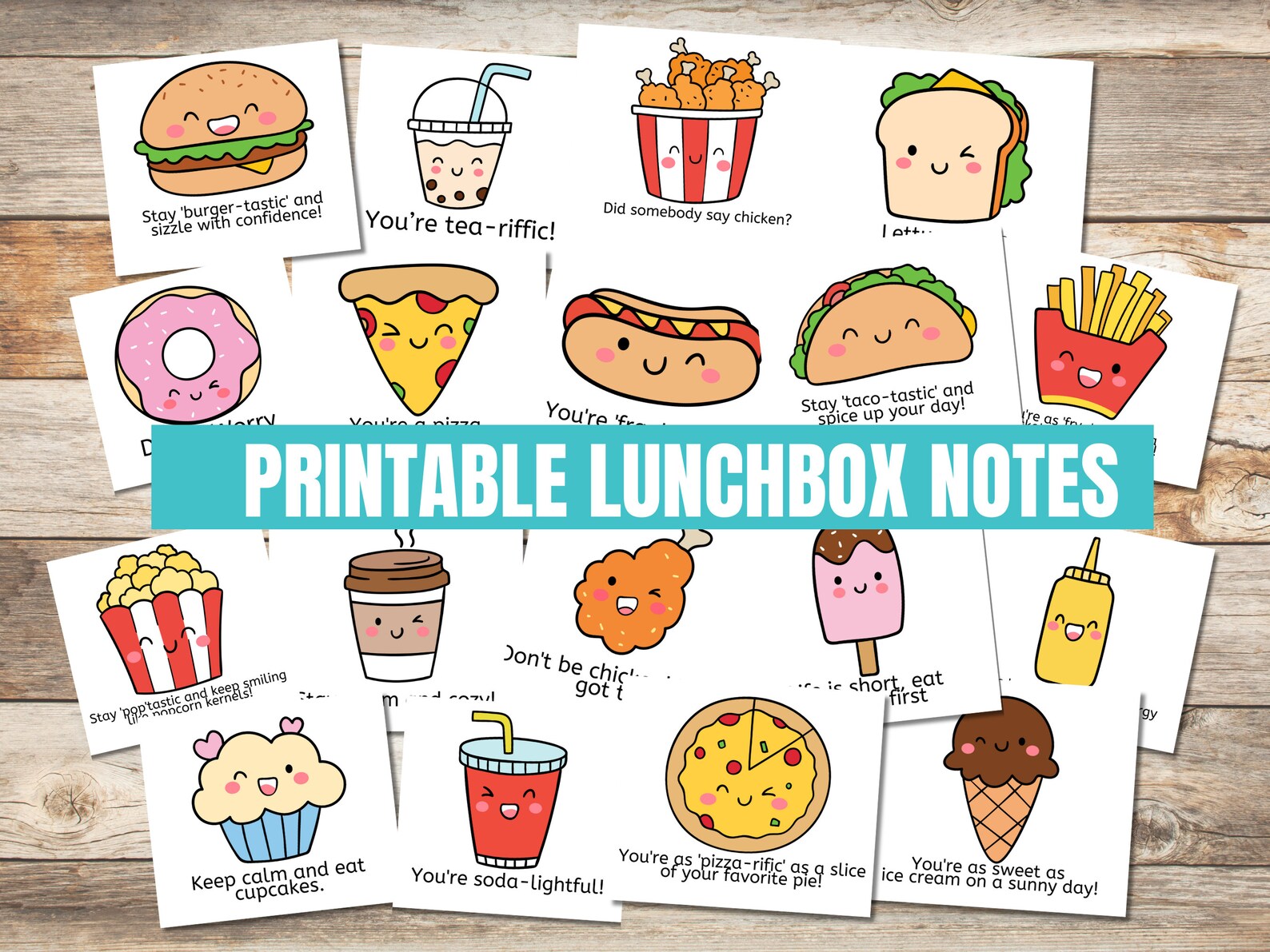 Lunch Notes, Lunch Box Cards, Lunch Box Notes, Jokecards, Back to ...