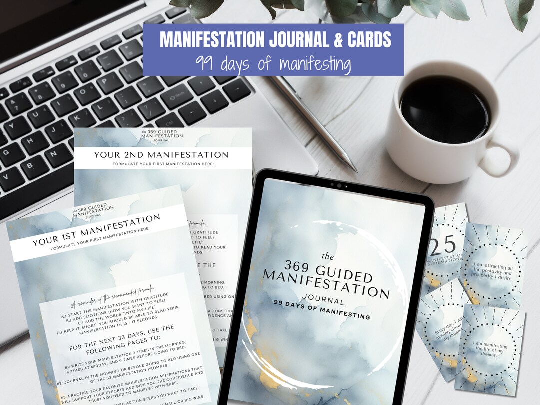 369 Guided Manifestation Journal, 99 Days of Manifestation, Guided ...