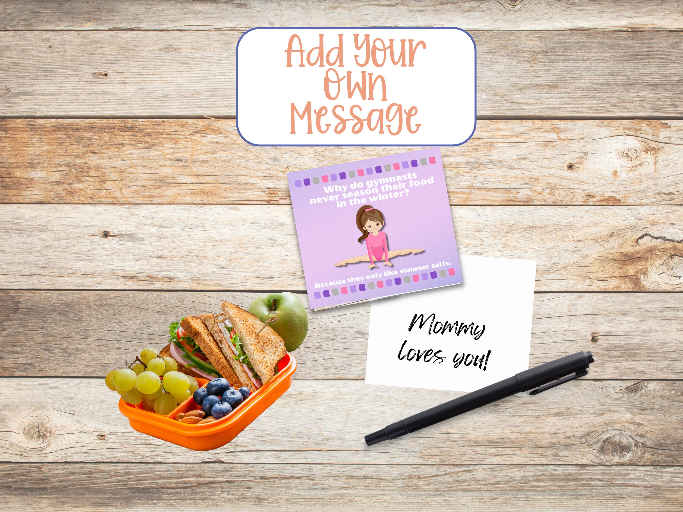 Lunch Notes, Lunch Box Cards, Lunch Box Notes, Encouragement Card ...
