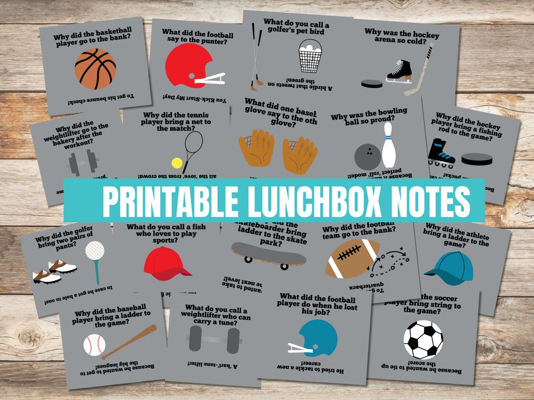 Lunch Notes, Lunch Box Cards, Lunch Box Notes, Lunchbox Jokes, School ...