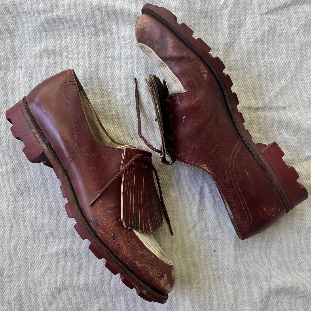 Vintage 70s Abercrombie & Fitch Leather Log Shoes (women’s Size 9 ...