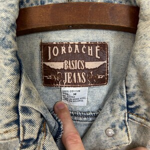 Vintage 90s Jordache Basics Jeans Denim Jacket (M) Light Wash ...