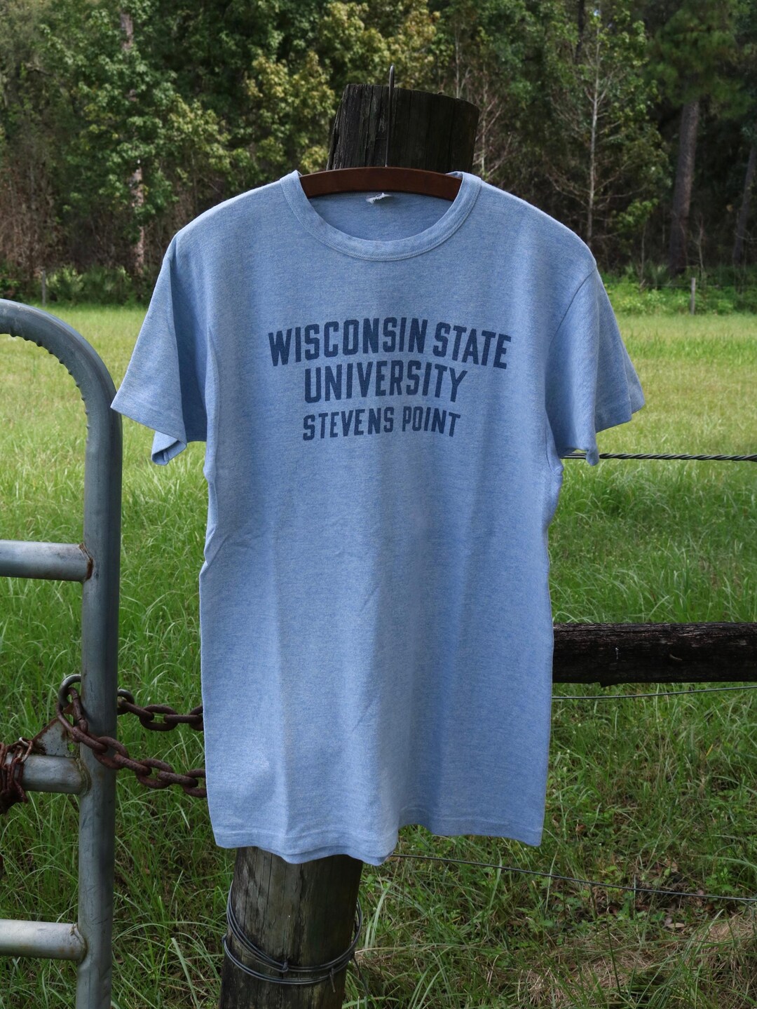 Vintage 1960s Wisconsin State University Champion T Shirt L Stevens ...