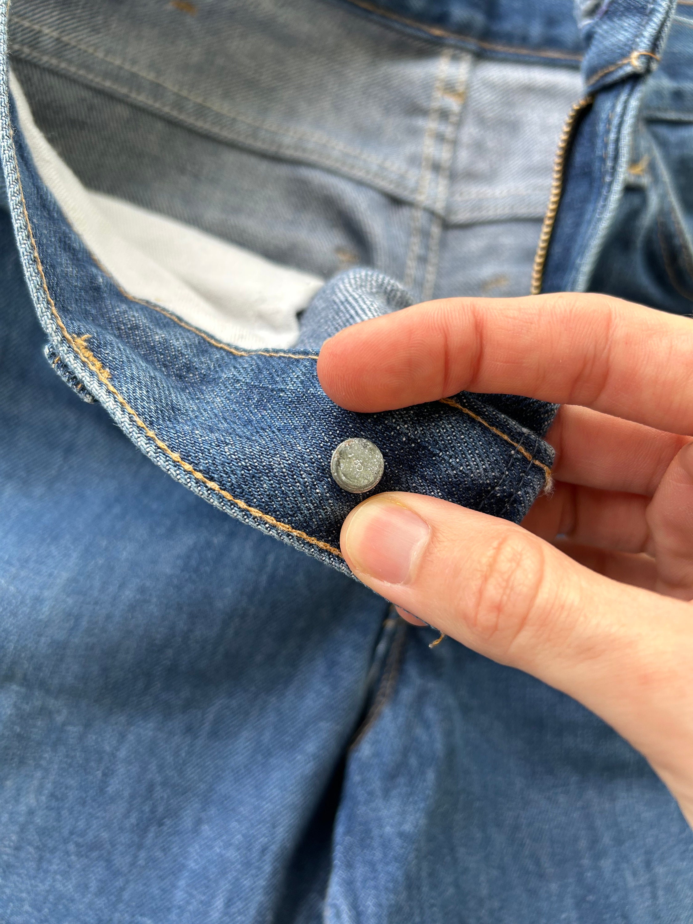 Vintage 70s Levis 646 Bell Bottom Jeans 29x31 Dark Denim Orange Tab Flared Made in USA - Etsy