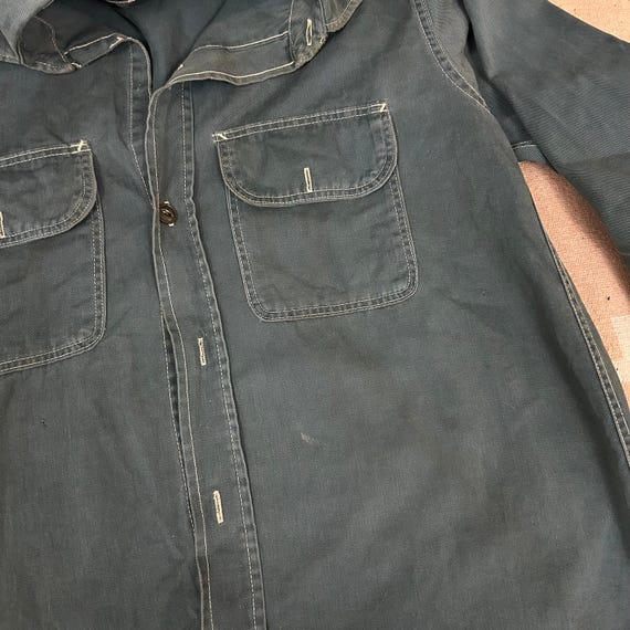 Vintage 1940s Sanforized Model Work button up shirt (… - Gem