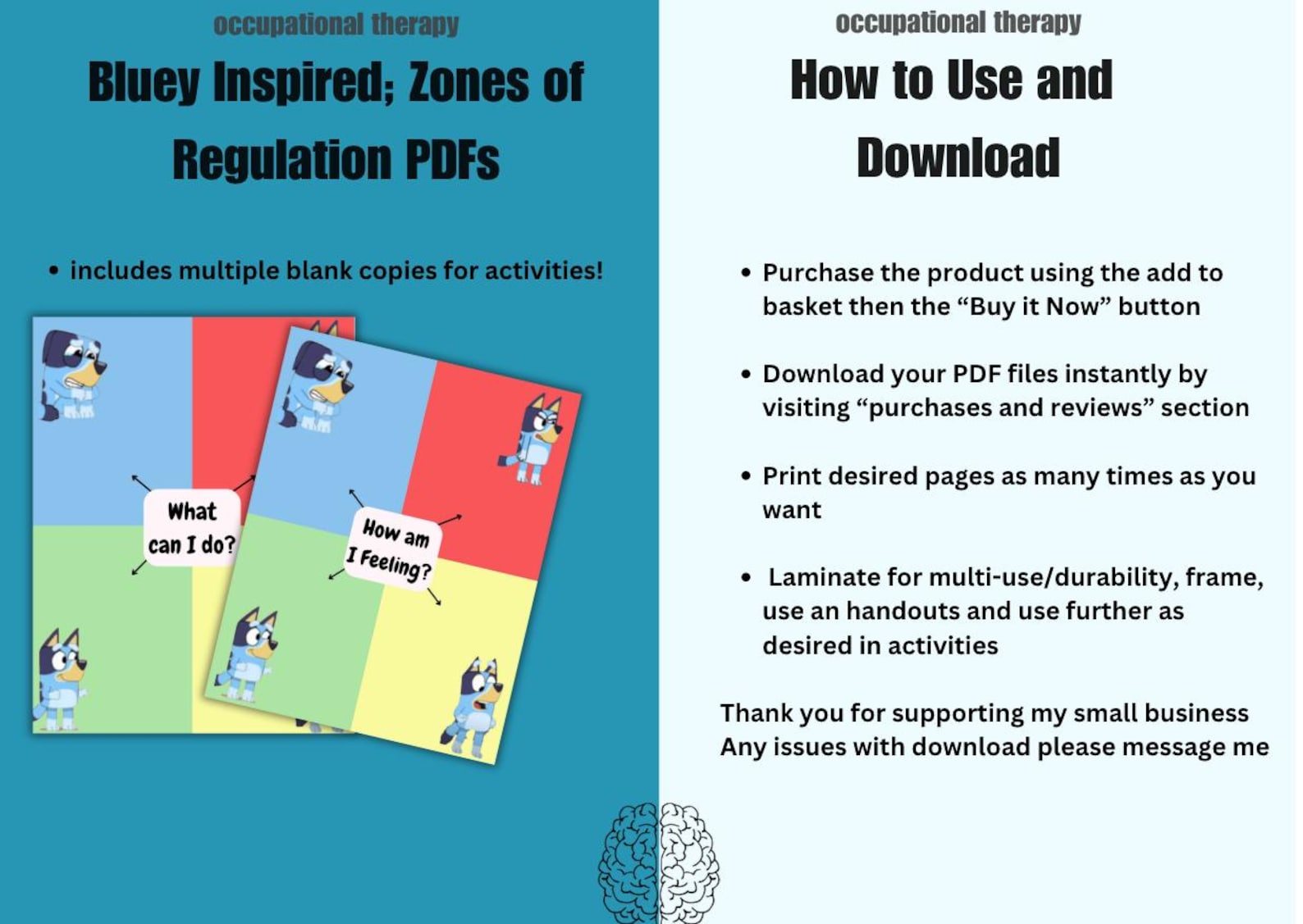 Zones of Regulation Bluey Poster, Self Regulation, Emotions Toolkit ...