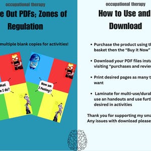 Inside Out Emotion Check In, Zones of Regulation Poster Inside Out 2 ...