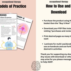 Models of Practice in Occupational Therapy Digital Download, NBCOT, OT ...