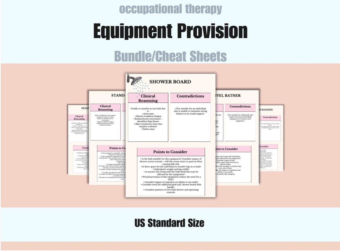 Equipment Provision Digital Guide, Occupational Therapy, Equipment ...