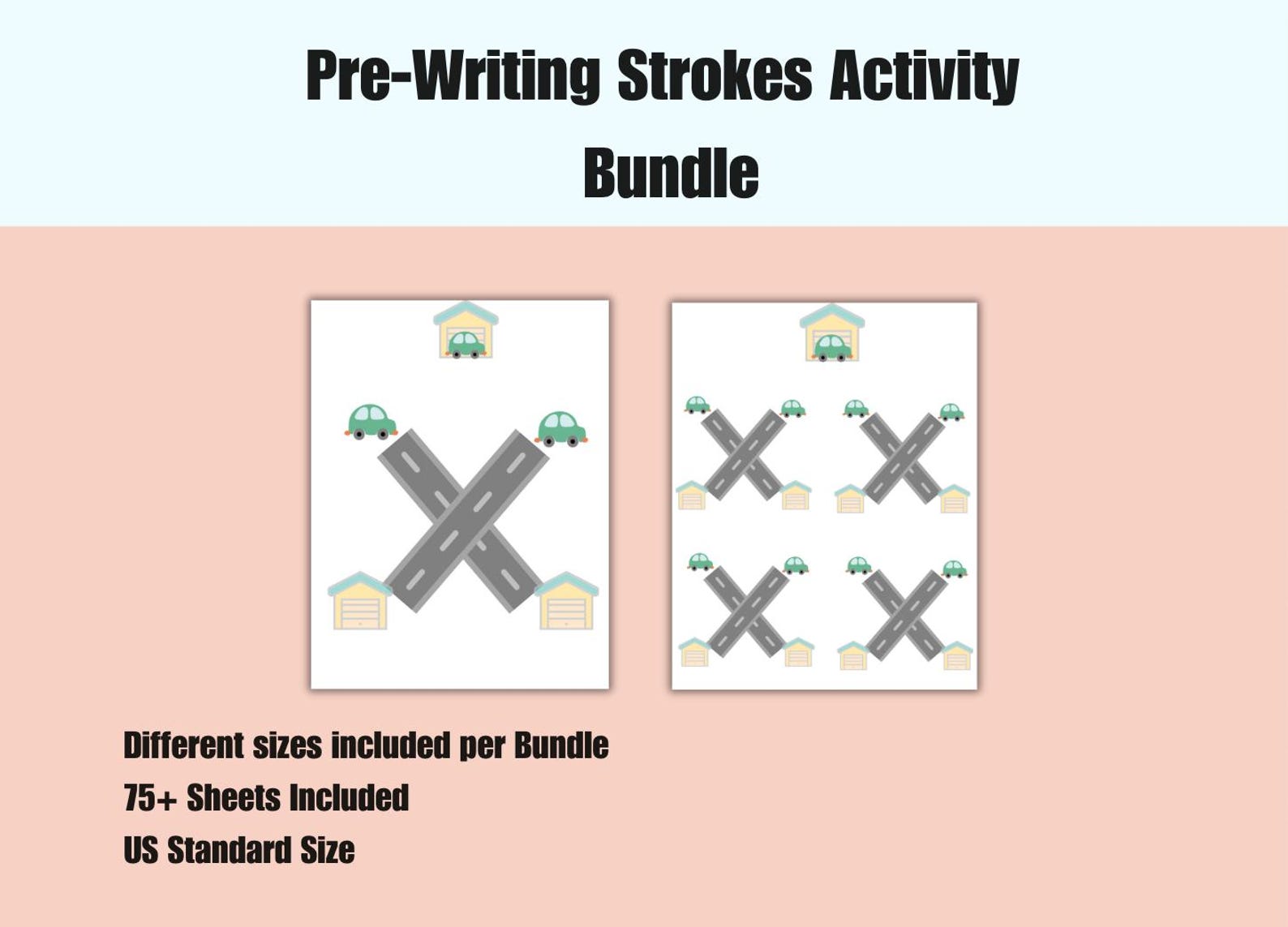 Pre-writing Shapes Activity, Craft, Tracing, Copying, School ...