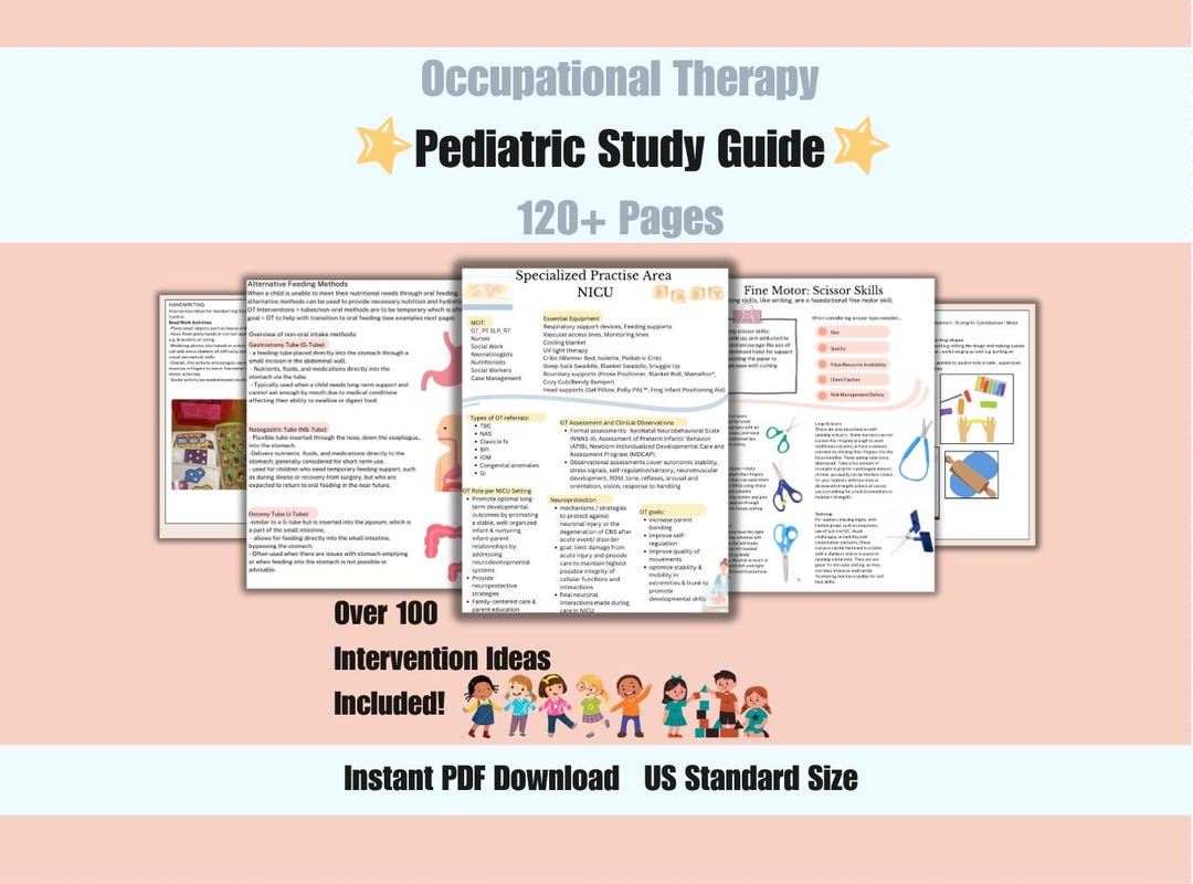 Digital Comprehensive Pediatric Occupational Therapy Guide to ...