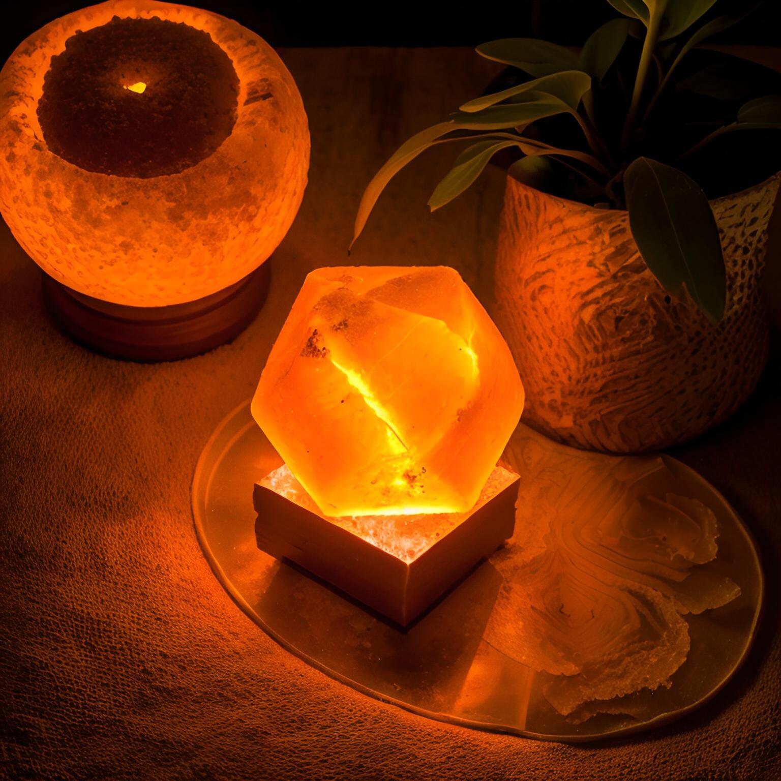 Himalayan Diamond Salt Lamp Pure Pink Salt Crystal Lamp Natural Home ...