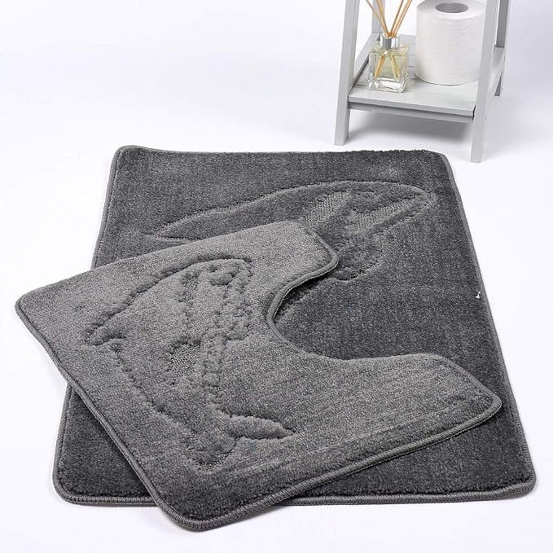 Dolphin Bathroom Rug Set: Absorbent, Non-slip Mats for Cozy Bathrooms ...