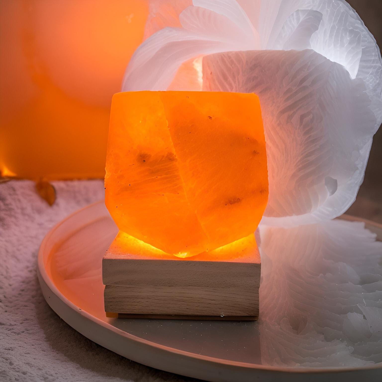Himalayan Diamond Salt Lamp Pure Pink Salt Crystal Lamp Natural Home ...