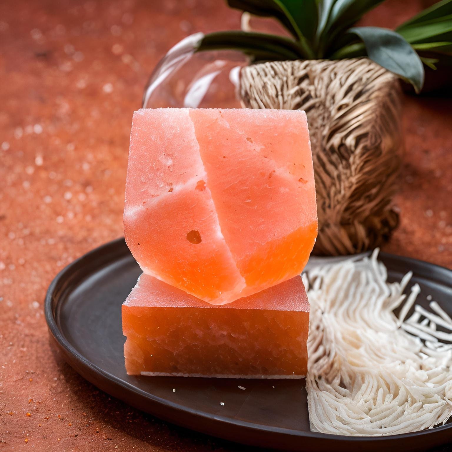 Himalayan Diamond Salt Lamp Pure Pink Salt Crystal Lamp Natural Home ...