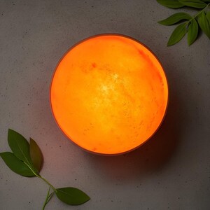 Handcrafted Himalayan Salt Sphere Lamp: Natural Glow for Soothing Home ...