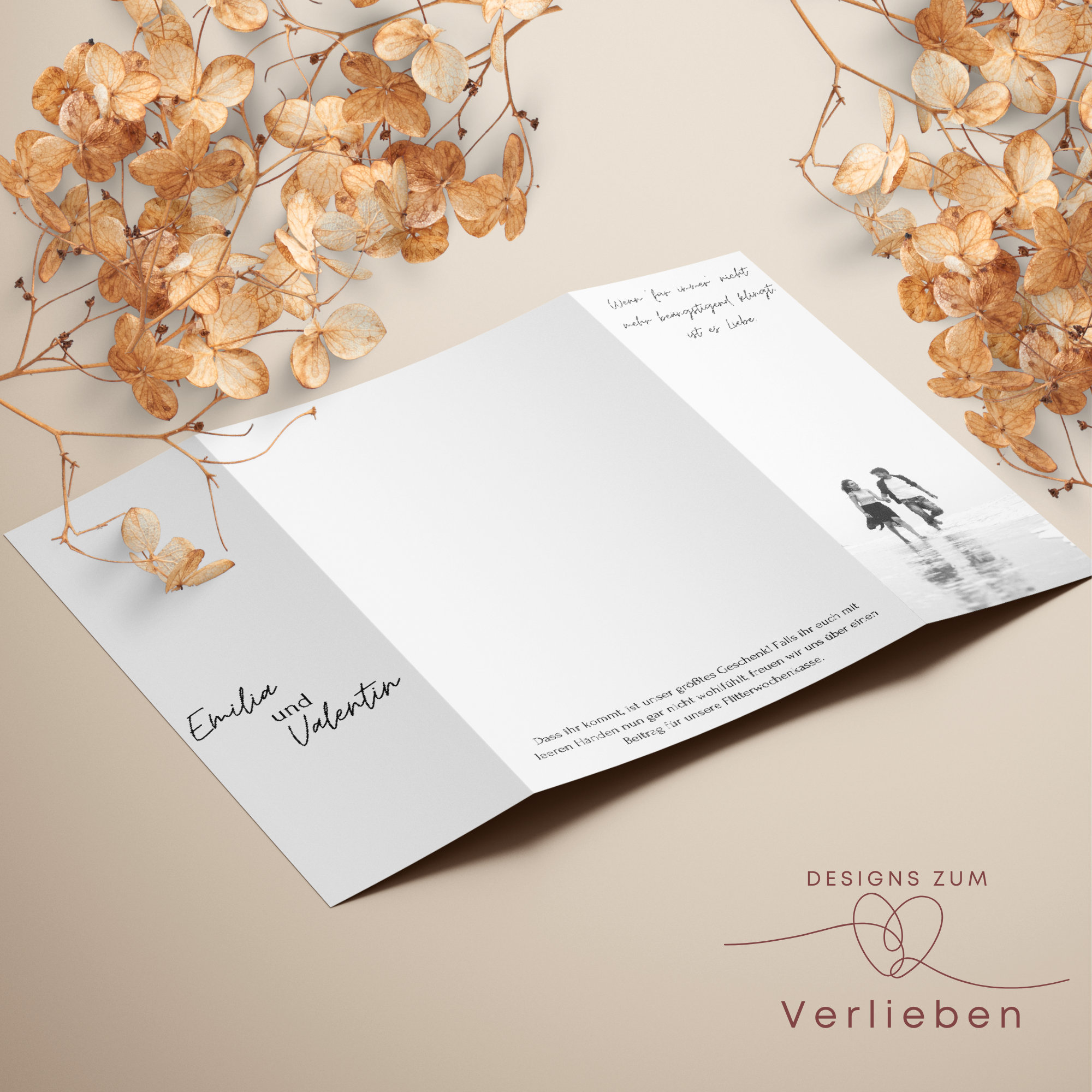 Wedding Invitation, Template German, Template, Wedding Template ...