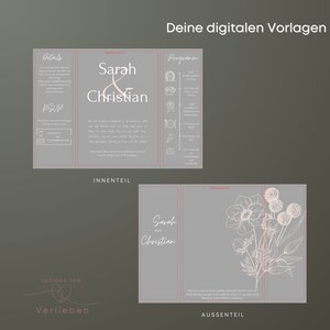 Wedding Invitation, Template German, Template, Wedding Template ...