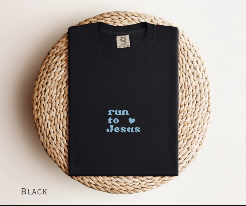 Run to Jesus Tee Minimalist Christian Shirt Christian Quote Run to ...