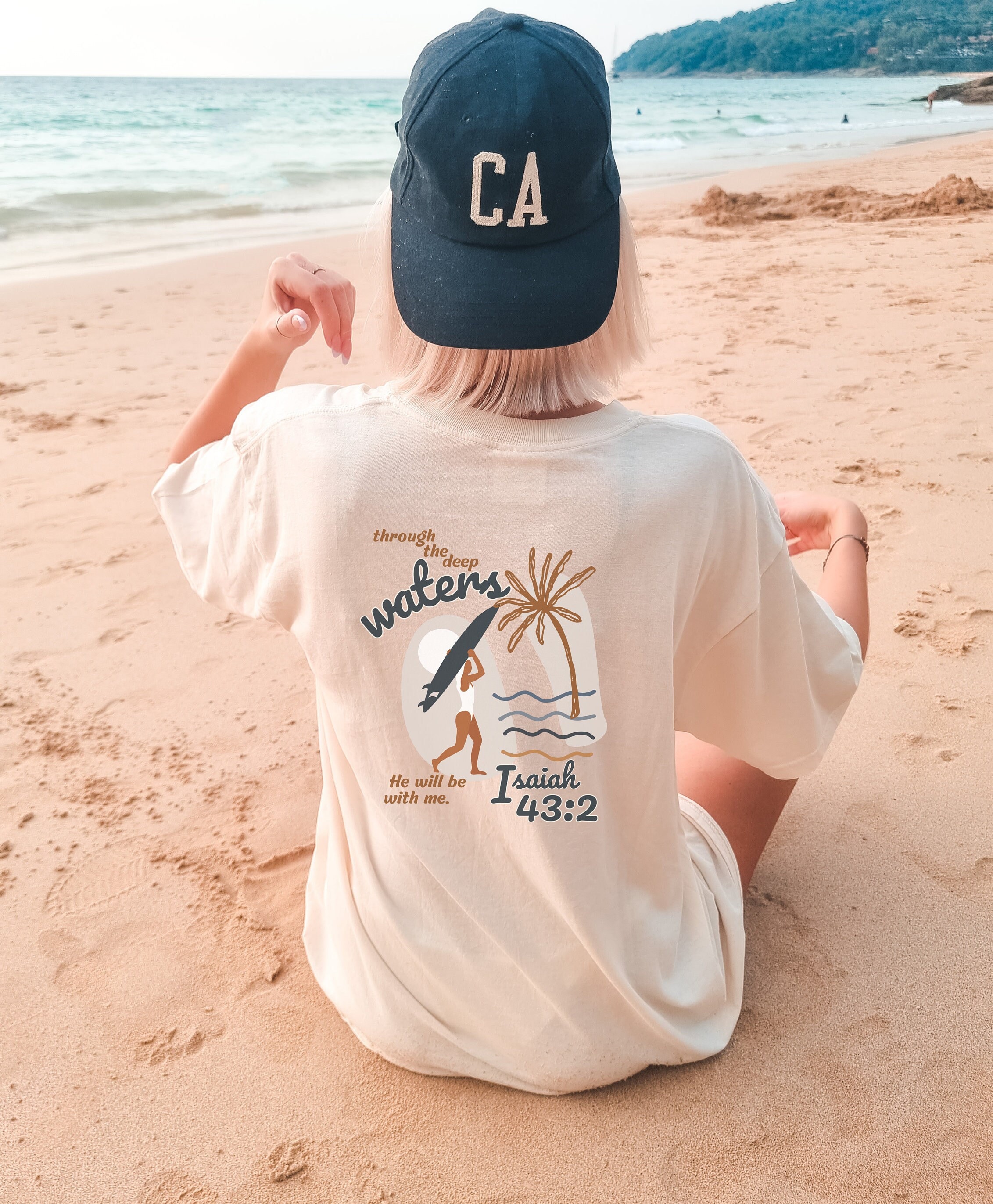 Boho Surf Style Christian Mermaidcore Ocean Inspired Coastal Shirt ...