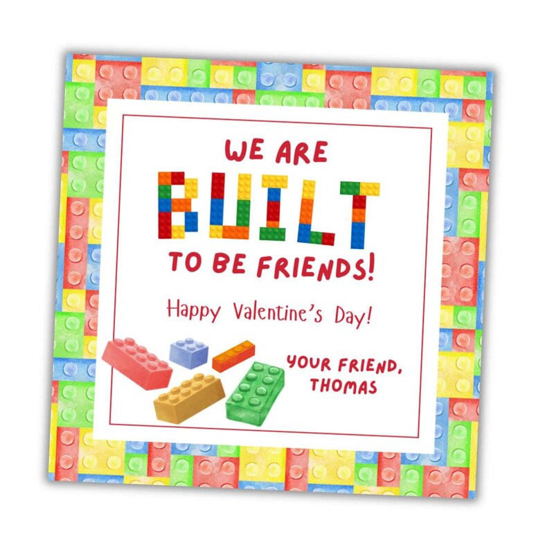 Lego® Valentines Cards - Etsy