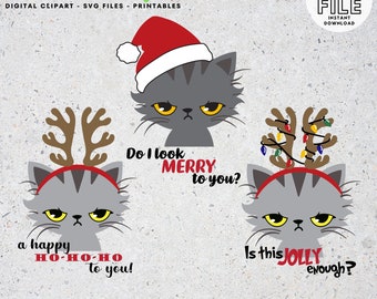 Is This Jolly Enough? - Grumpy Cat - Christmas Pets - SVG PNG JPG ...