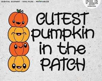 Cutest Pumpkin in the Patch SVG, PNG - Etsy