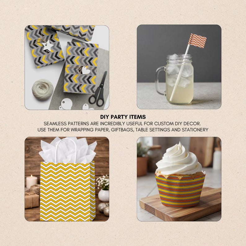 12 Construction Party Seamless Patterns Bundle, Builder Birthday ...