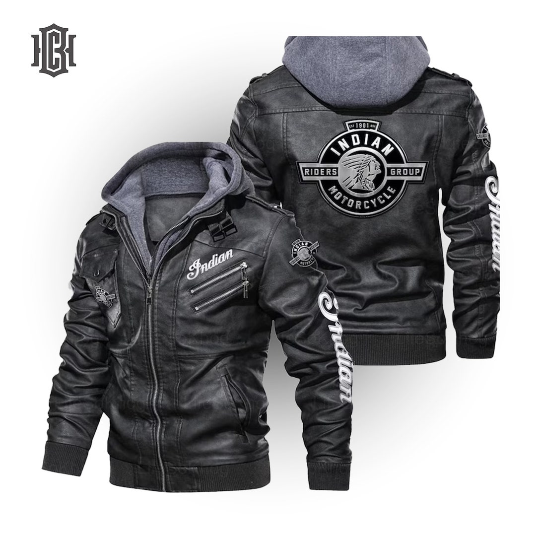 Indian Motorcycle Jacket, Vintage Racing Jacket, Leather Racing Jacket ...