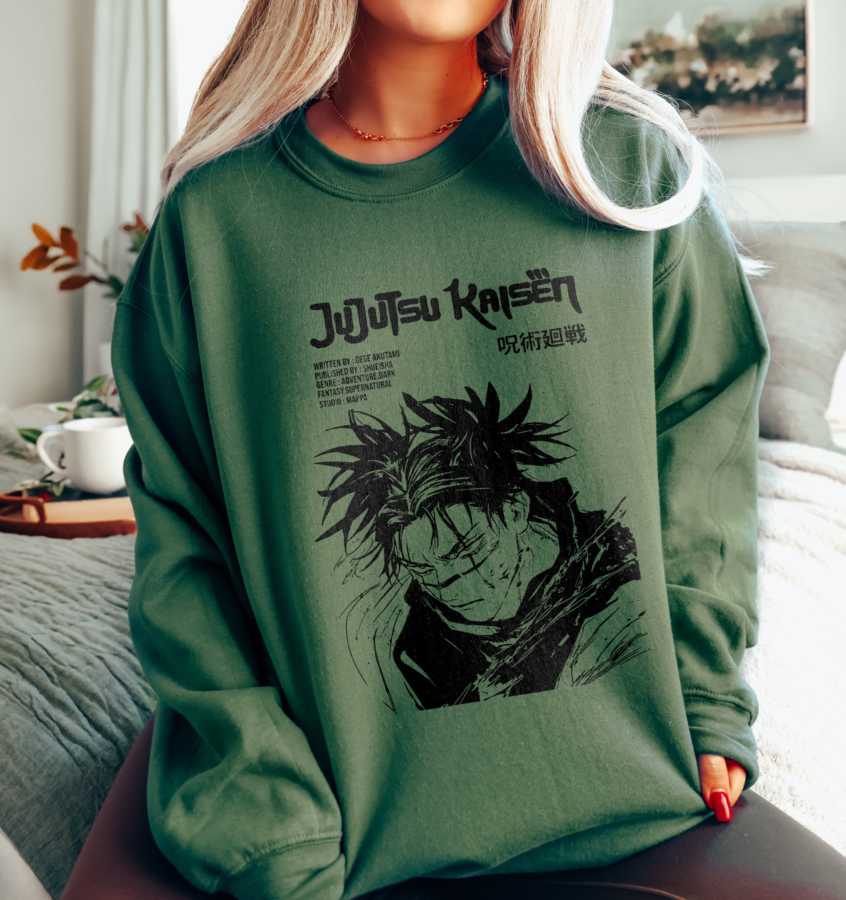 Choso - Jujutsu Kaisen Anime Sweathsirt, JJK Graphic Art Shirt, Anime ...