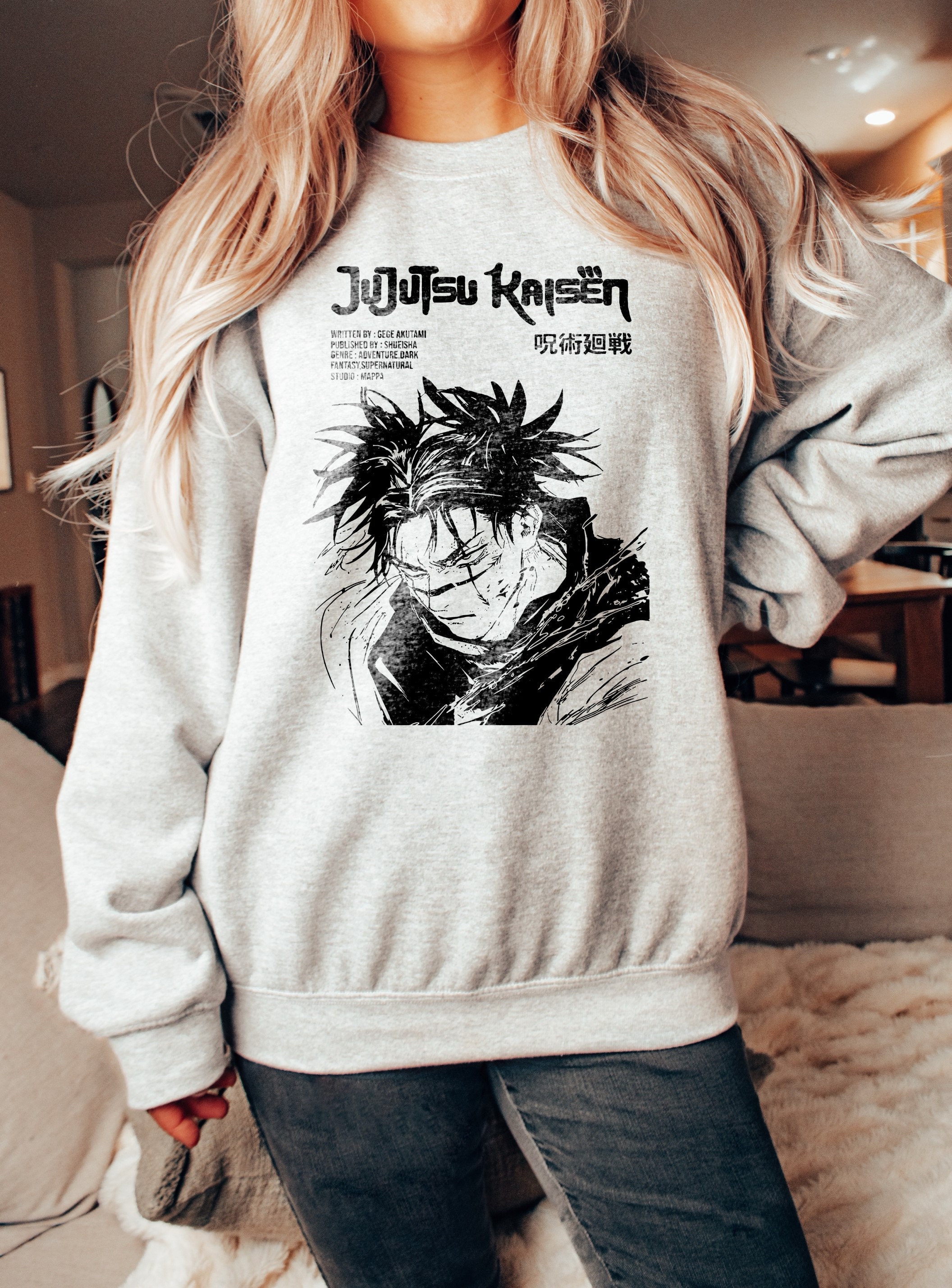 Choso - Jujutsu Kaisen Anime Sweathsirt, JJK Graphic Art Shirt, Anime ...