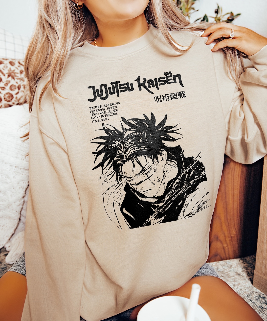 Choso - Jujutsu Kaisen Anime Sweathsirt, JJK Graphic Art Shirt, Anime ...