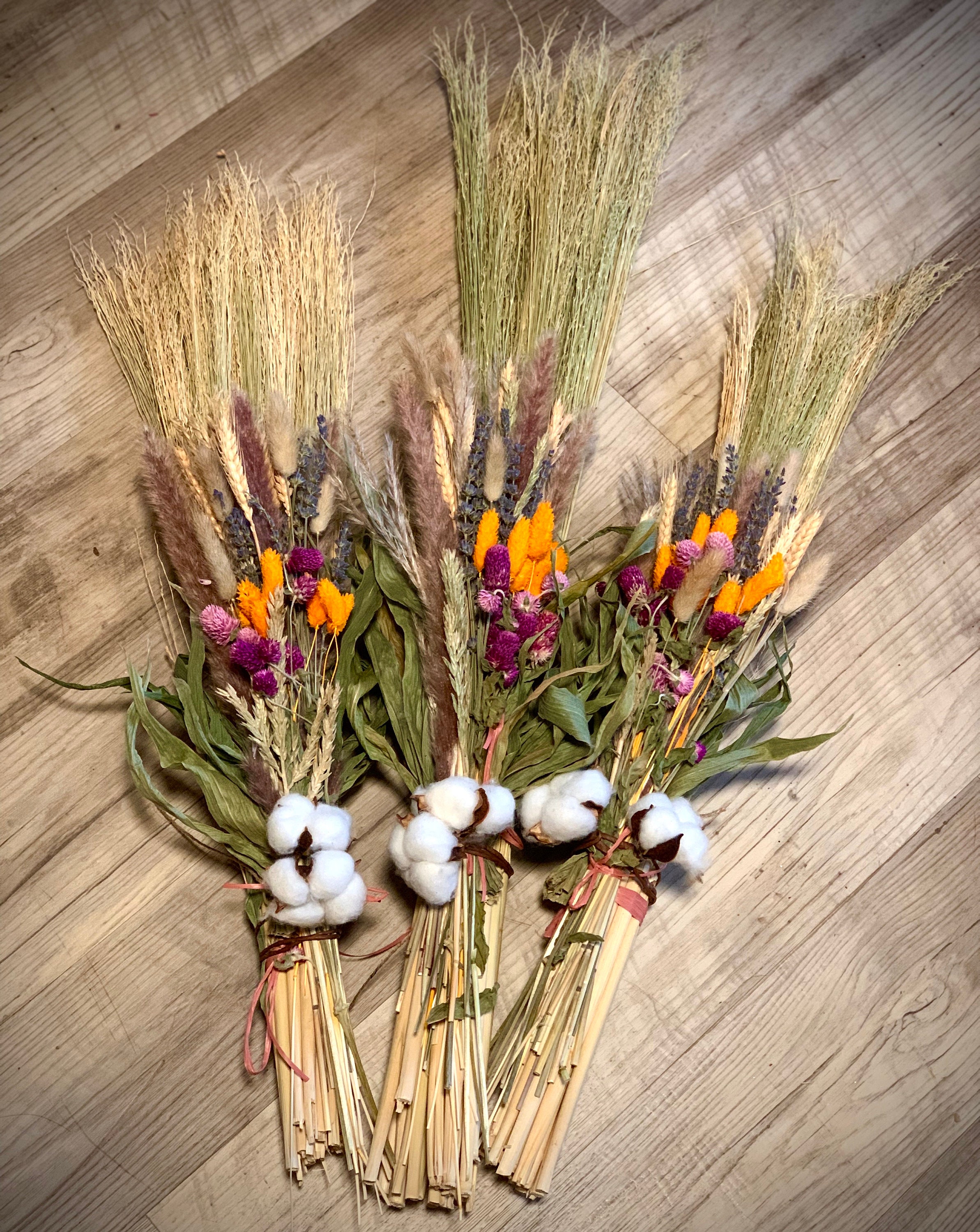 Make Your Own Broom Kit - Natural Dried Flower Arrangement - Holiday ...