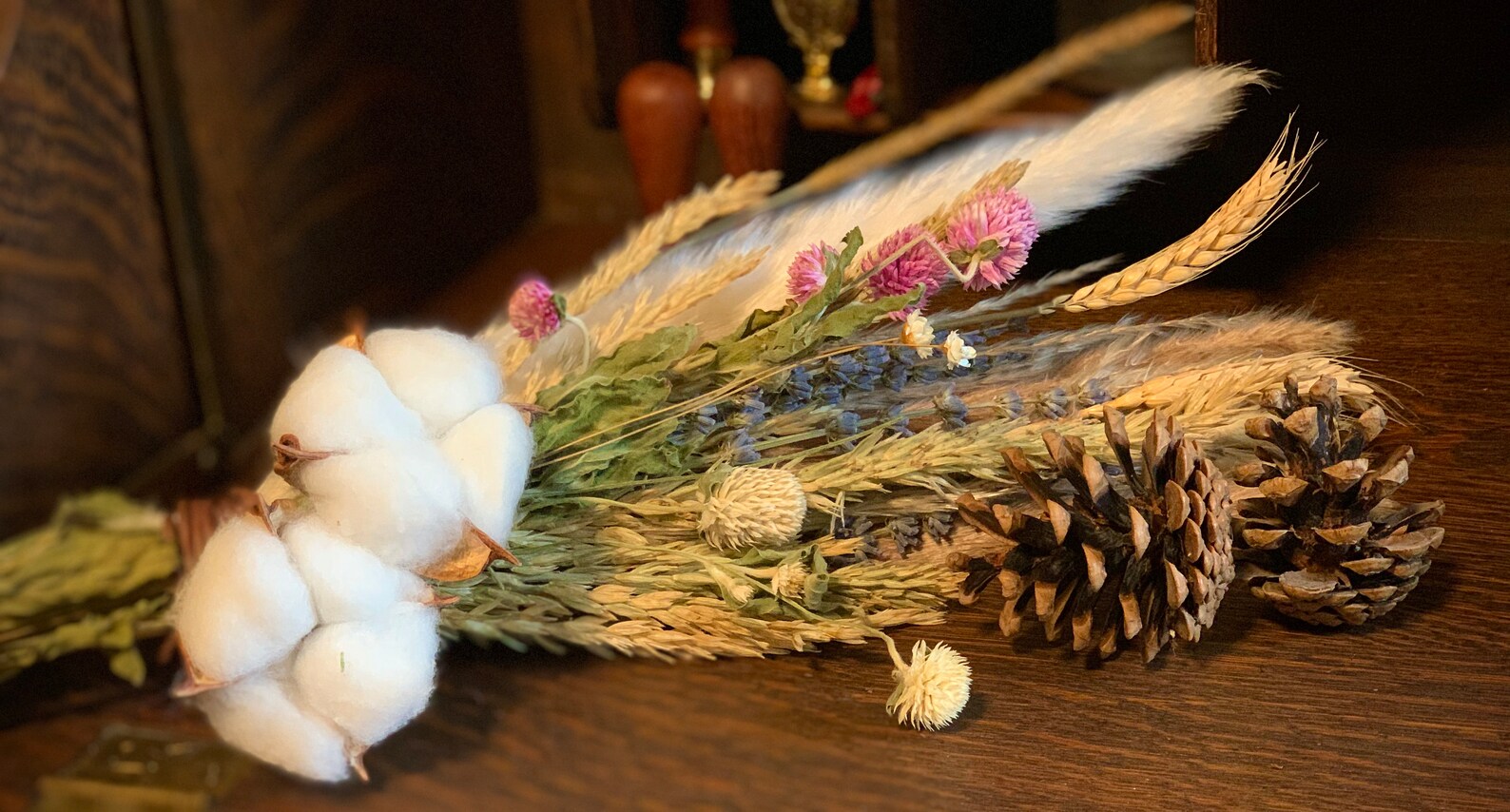 Make Your Own Broom Kit - Natural Dried Flower Arrangement - Holiday ...