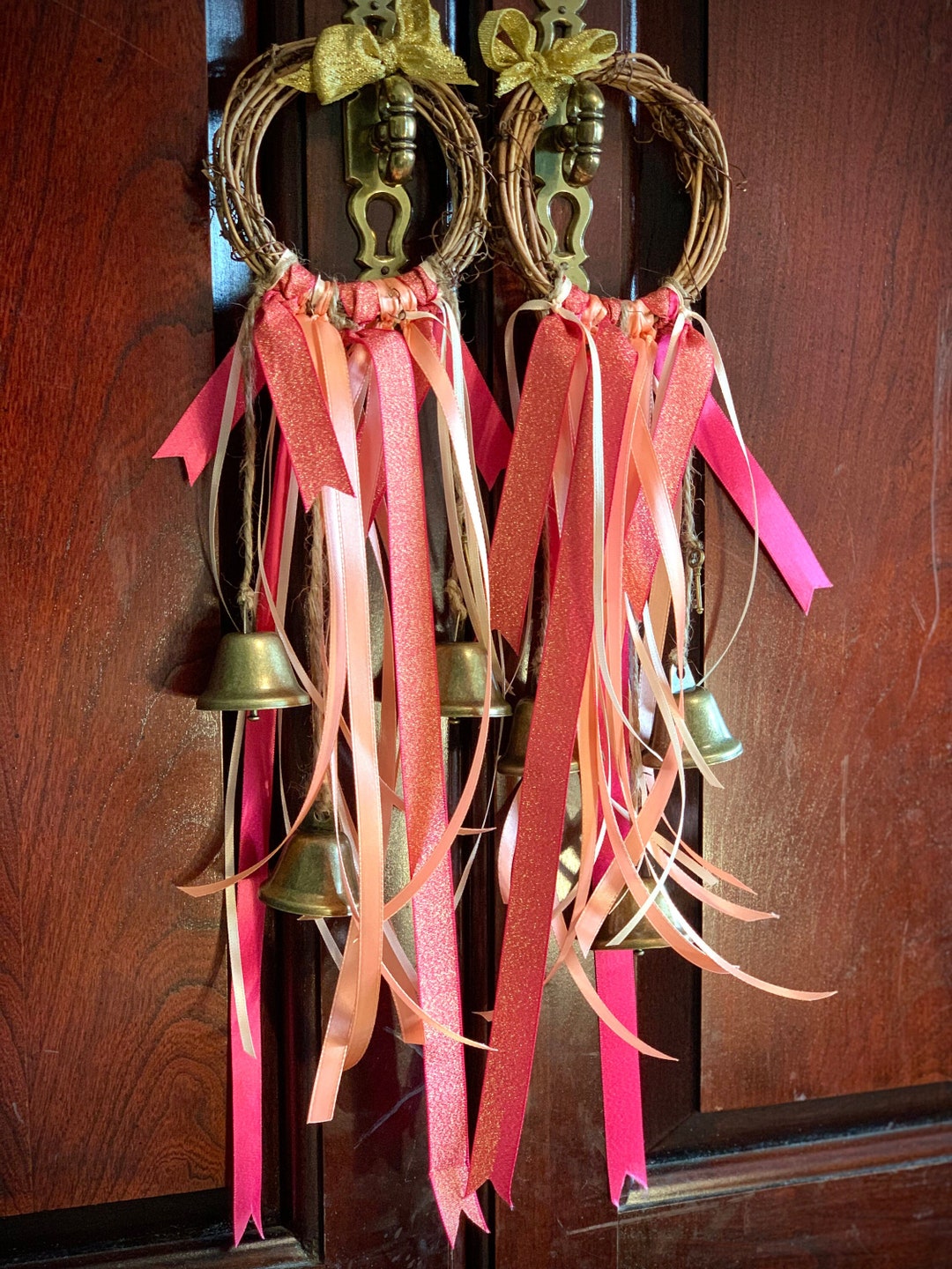 Golden Peach Berry Hanging Bells Decor ~ 2024 Colors of the Year ~ This ...