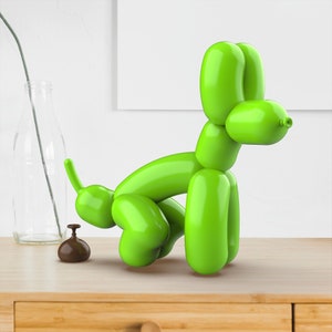 Shitting Balloon Dog, 3D Pooping Decor Dog, Funny Dog Lover Gift ...