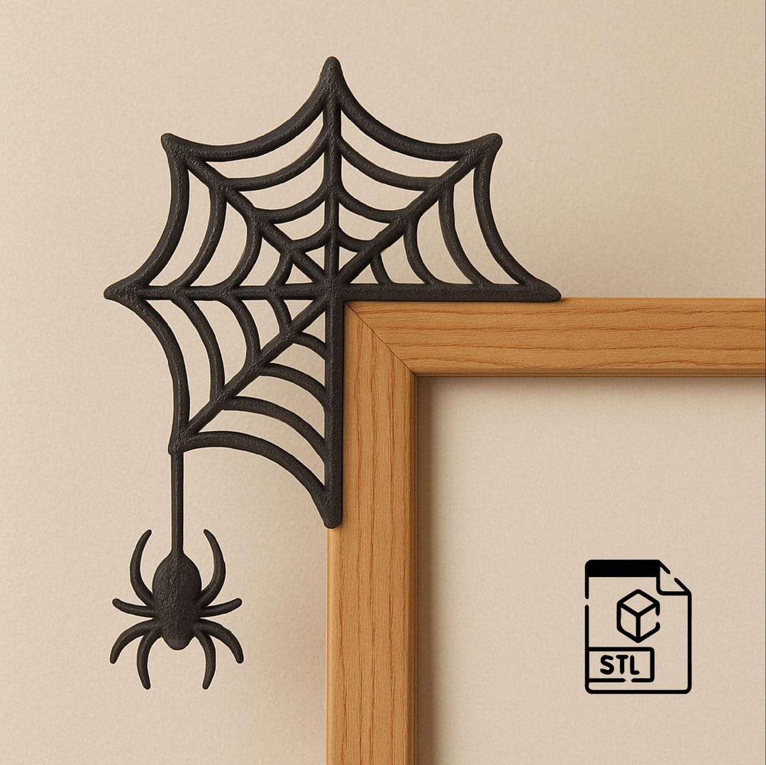 Halloween Door Corner Decor, Spider - Web Shaped, 3D Cute Halloween ...