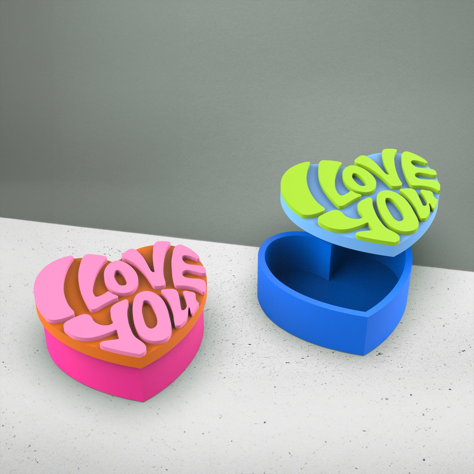 I Love You Heart Gift Box | Romantic Jewelry & Keepsake Box | Valentine ...