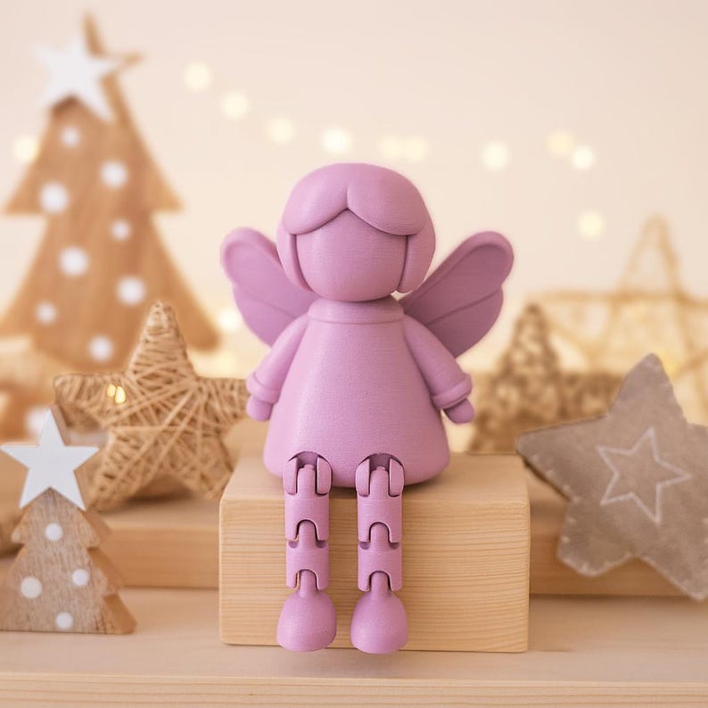 Flexi Angel Figure | Guardian Angel Christmas Decor | Articulated Shelf ...