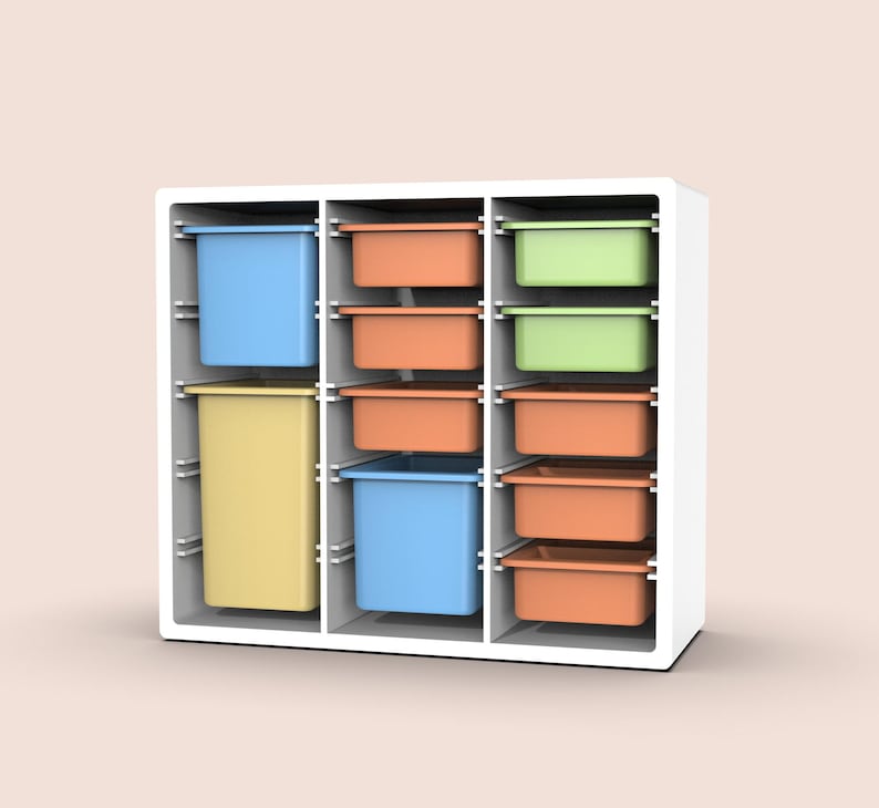 3D Desktop Organizer, !KEA Style Modular Storage, Drawer Organizer Box ...