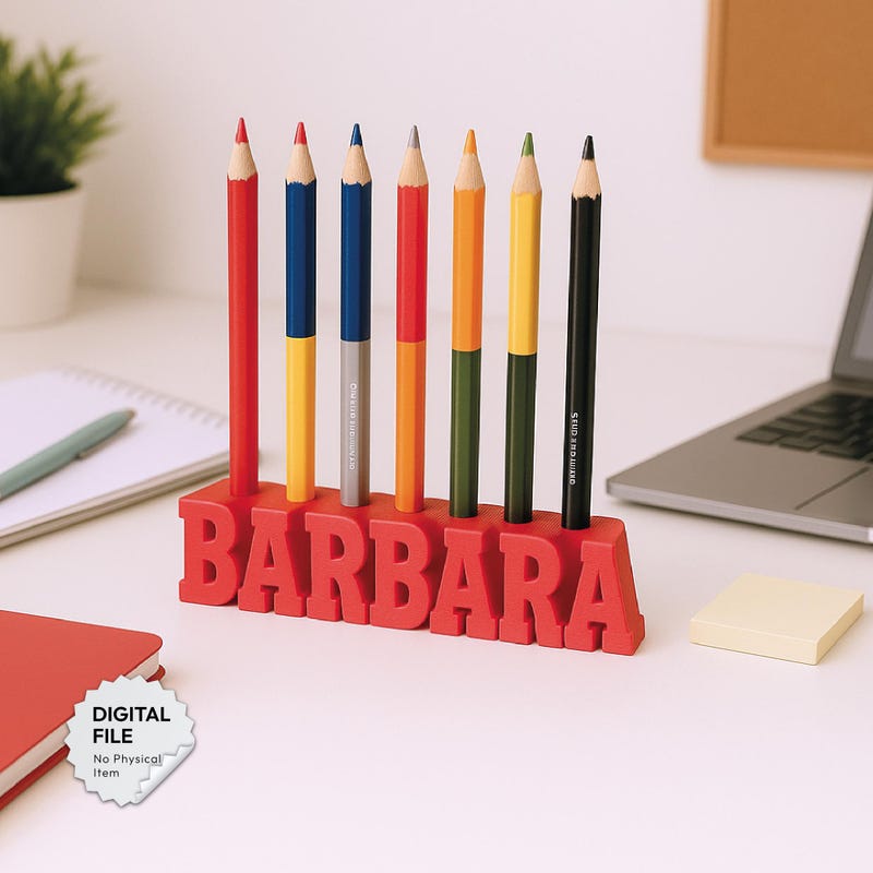 Teacher Pencil Holder 3d - Etsy UK