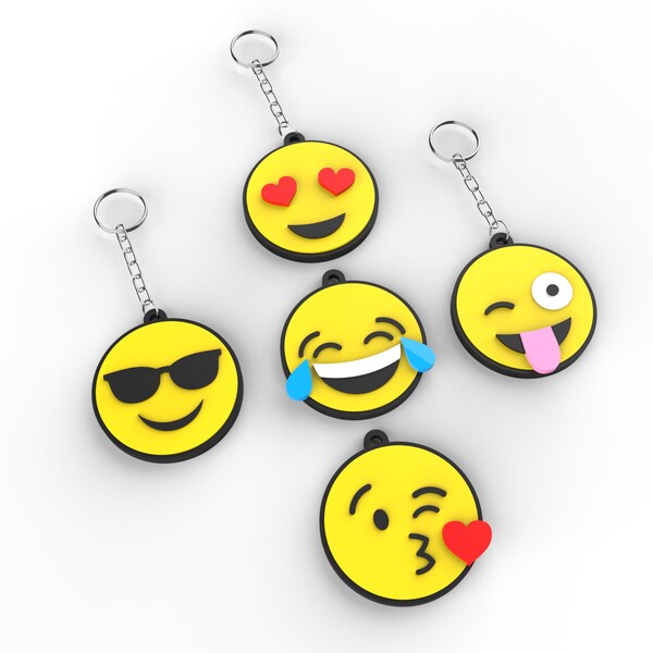Emoji Keychain - Etsy