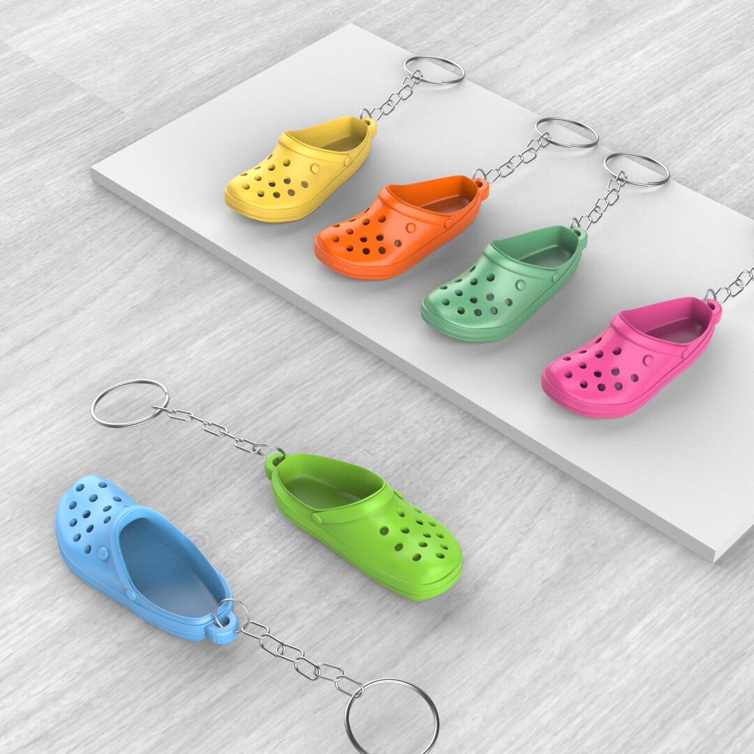 Mini Cr0cs Shoe Keychain, Fun Accessory, for Keys or Bags, Cr0cs Shoe ...