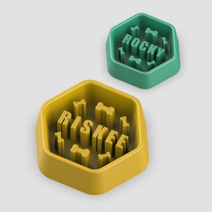 Custom Bone Slow Feeder, 3D Dog or Cat Bowl, Safe Food, Slow Digestion ...