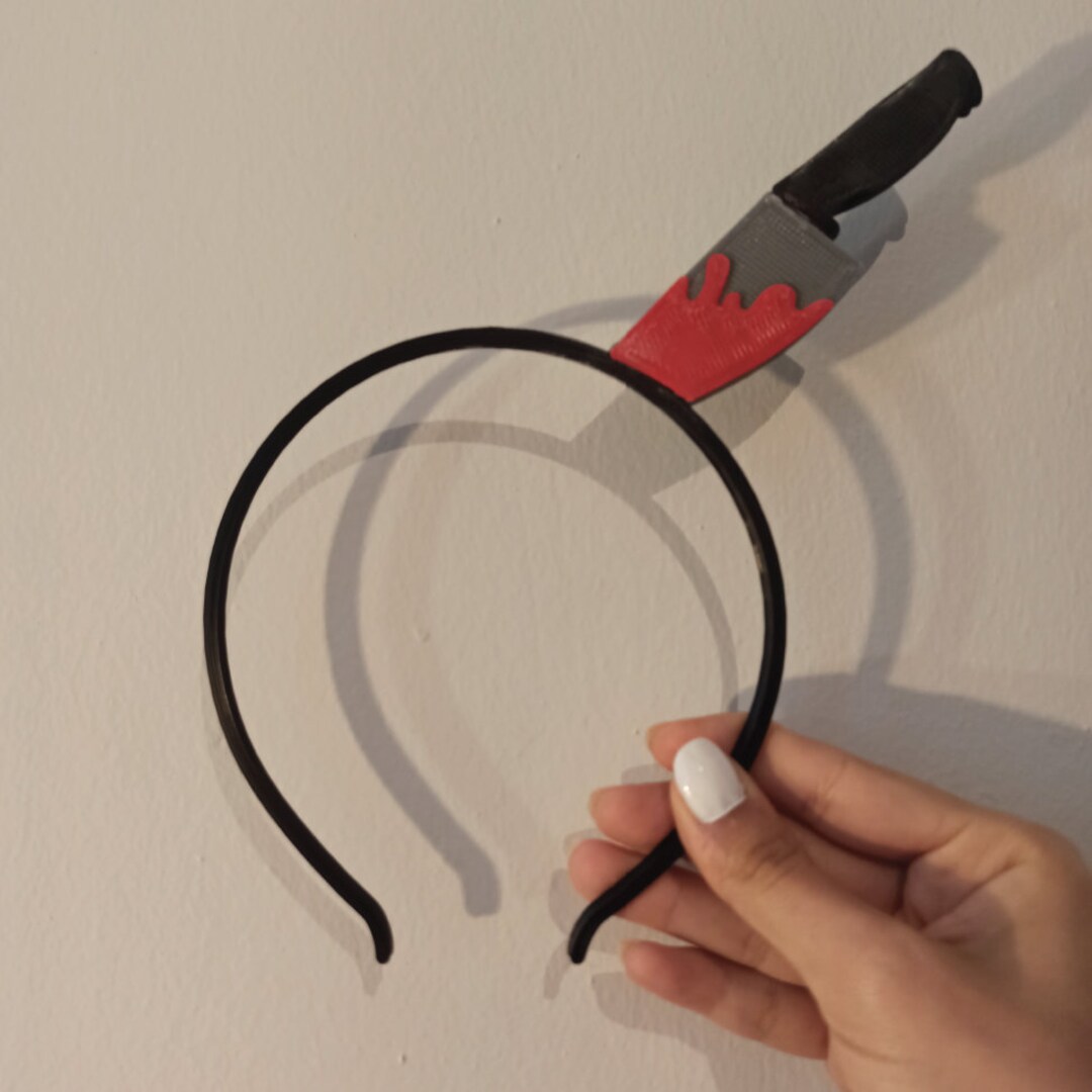 Headband With Knife Stuck in Head Party Accessories Surprise - Etsy